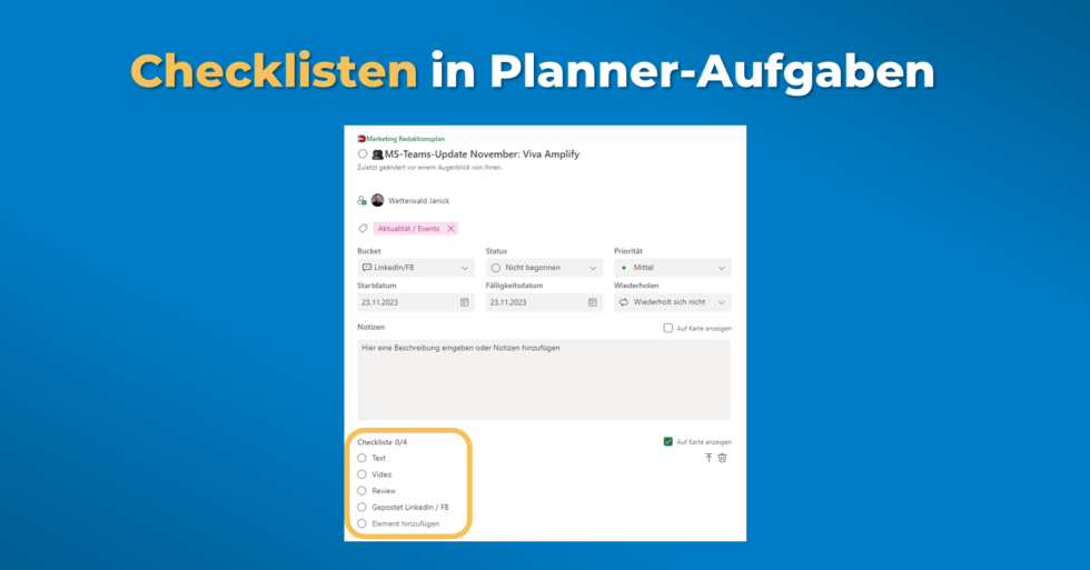Microsoft To Do und Planner: Tipps für dein Aufgabenmanagement